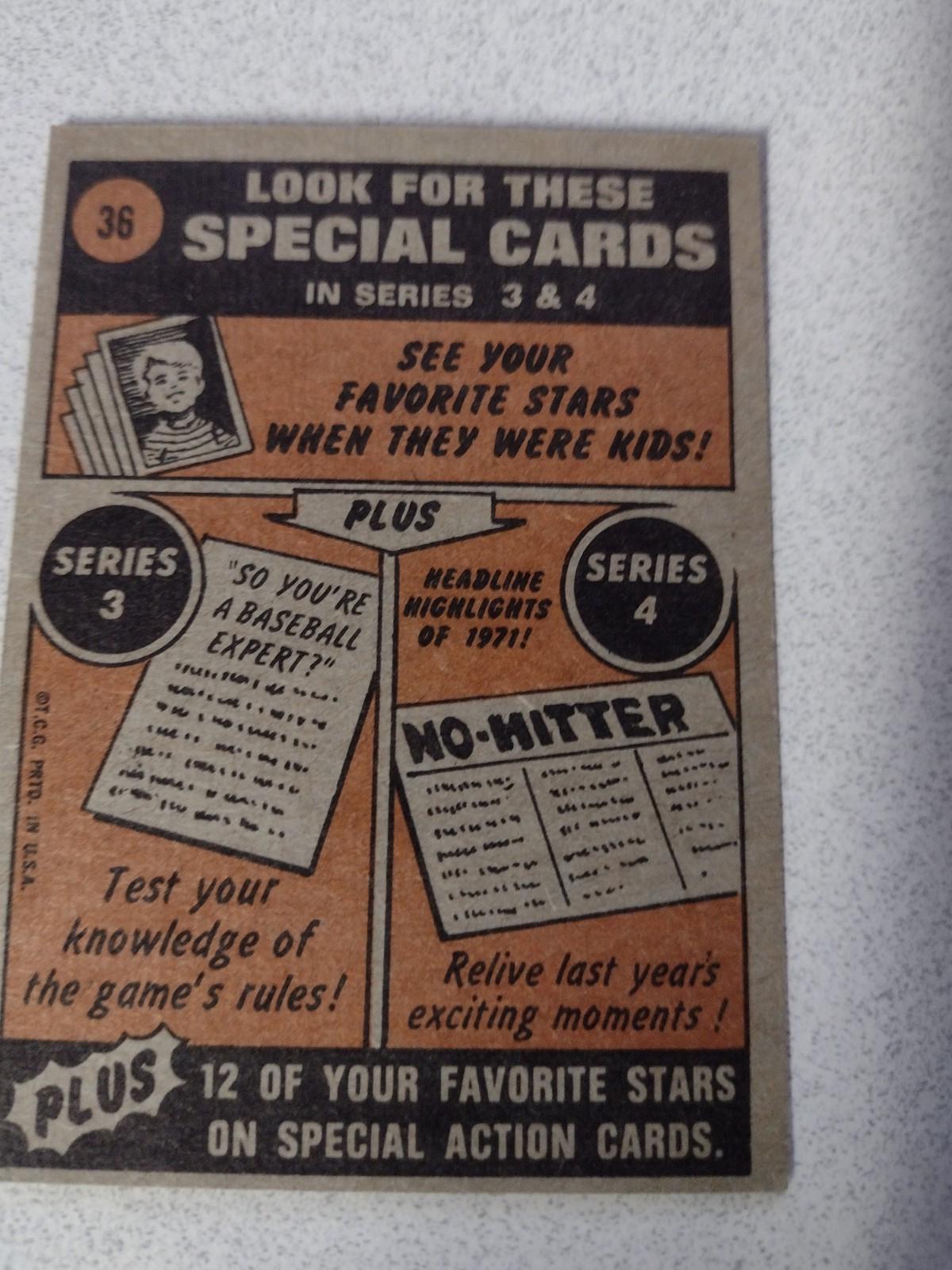 Jerry Johnson [In Action] #36 Prices | 1972 Topps | Baseball Cards