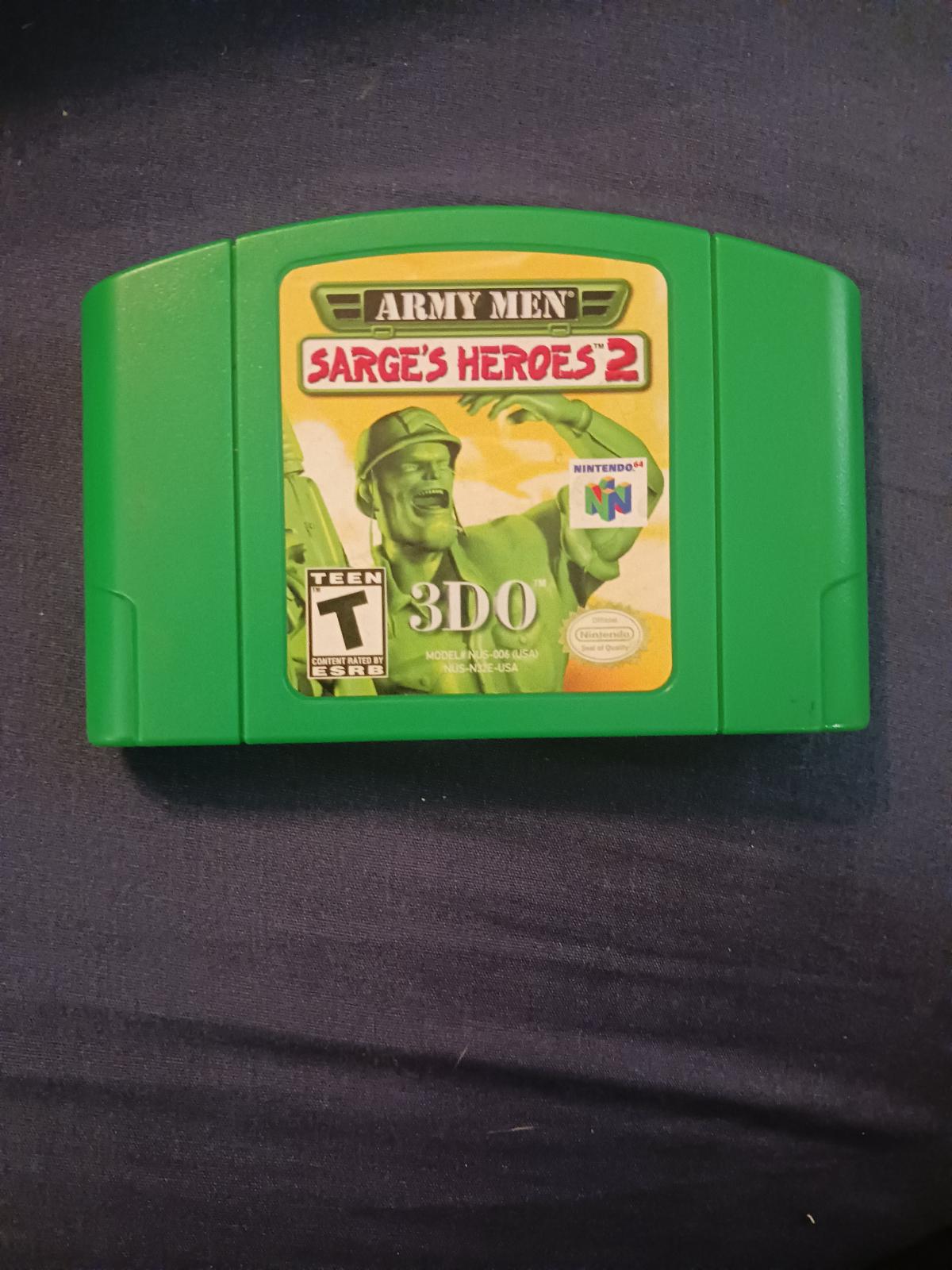 Army Men Sarge's Heroes 2 | Item only | Nintendo 64