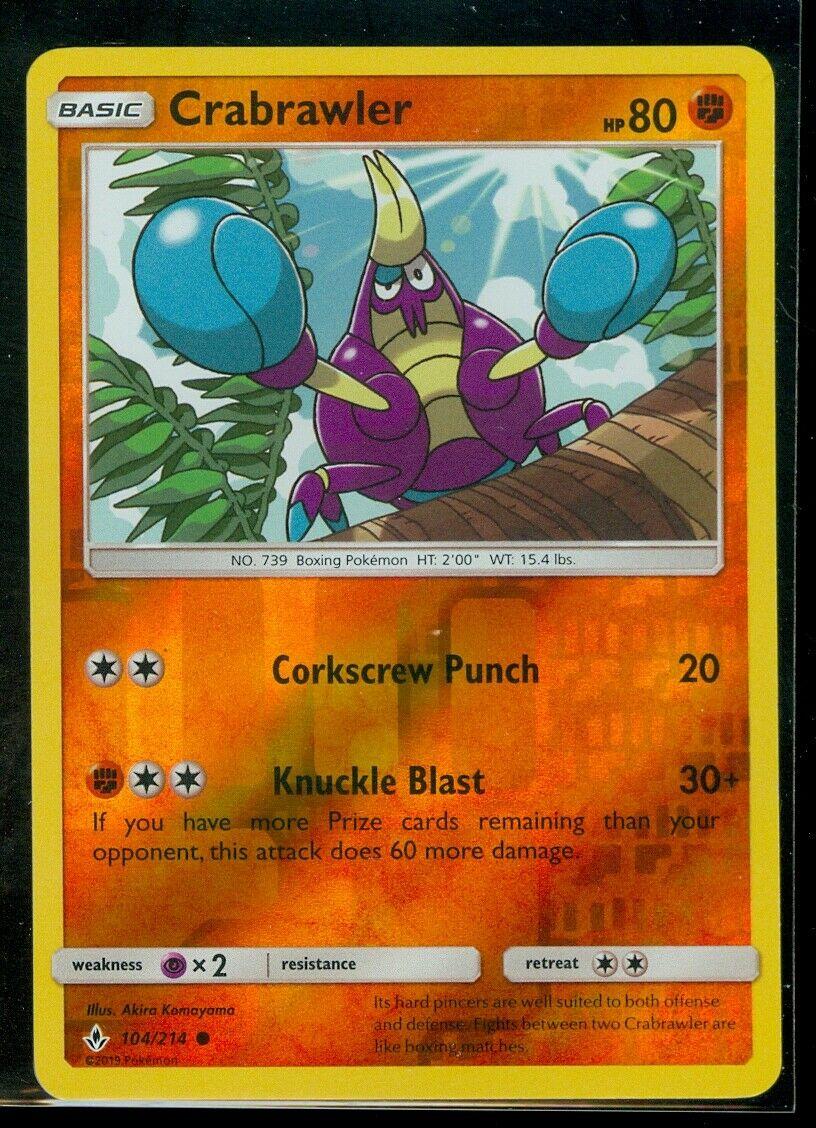 Crabrawler [Reverse Holo] #104 Prices | Pokemon Unbroken Bonds ...