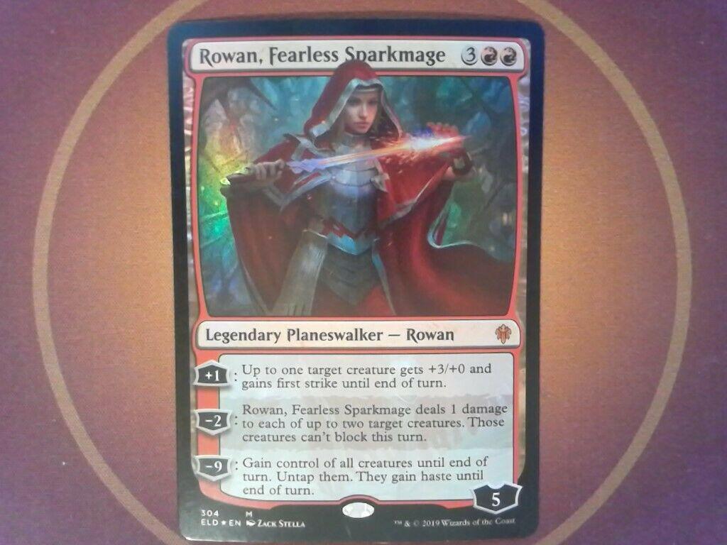 Rowan, Fearless Sparkmage [Foil] Prices | Magic Throne of Eldraine ...