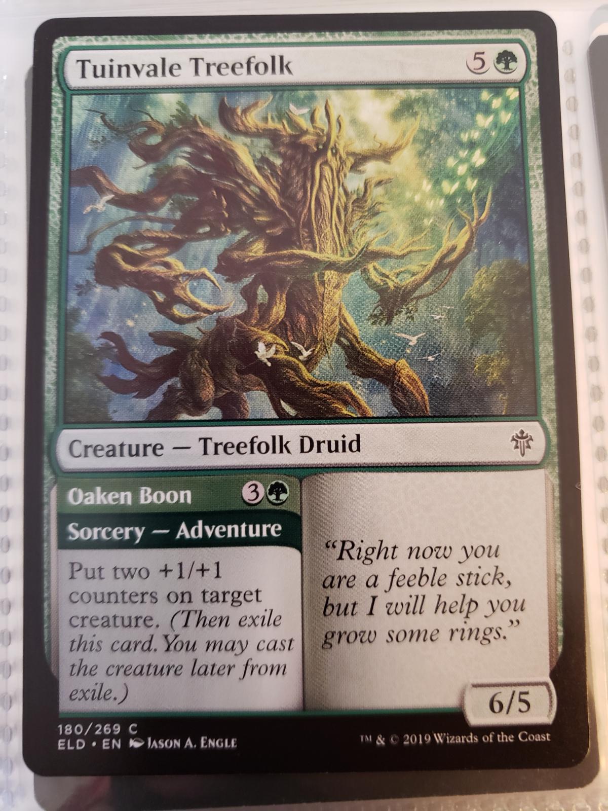Tuinvale Treefolk & Oaken Boon Prices | Magic Throne of Eldraine ...