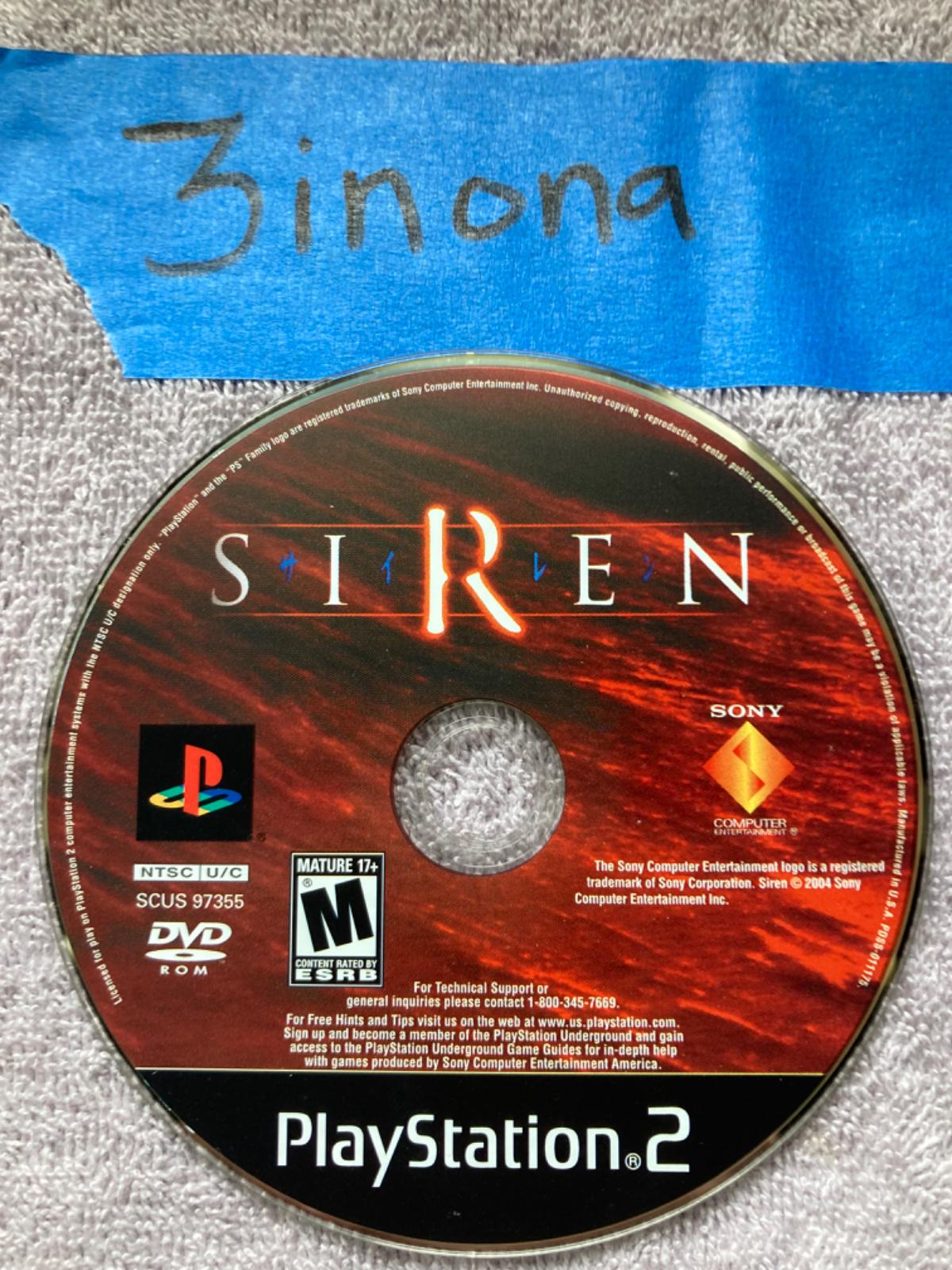 Siren | Item only | Playstation 2