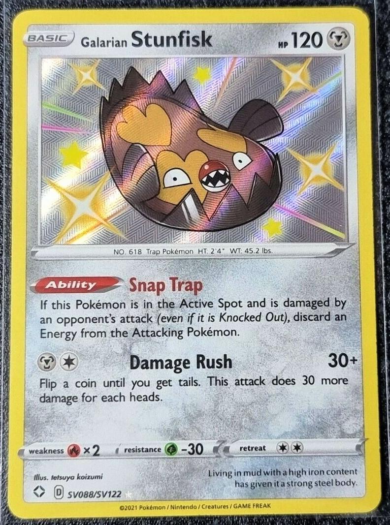 Galarian Stunfisk #SV088 Prices | Pokemon Shining Fates | Pokemon Cards