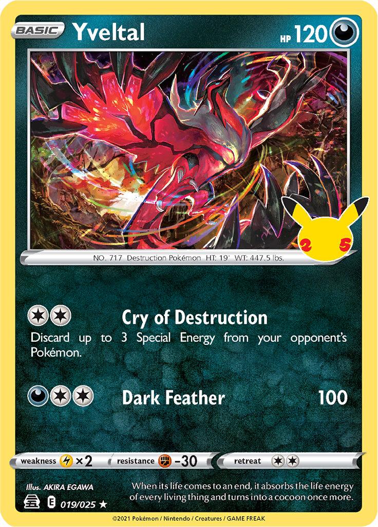 Yveltal #19 Prices | Pokemon Celebrations | Pokemon Cards