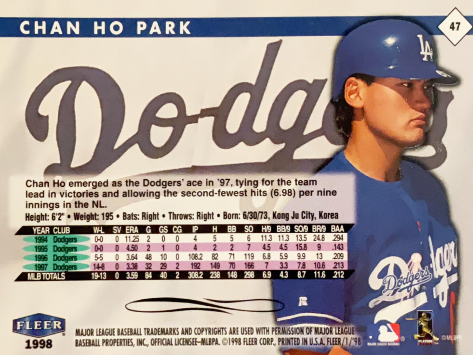 Chan Ho Park #47 Prices | 1998 Fleer Tradition | Baseball Cards
