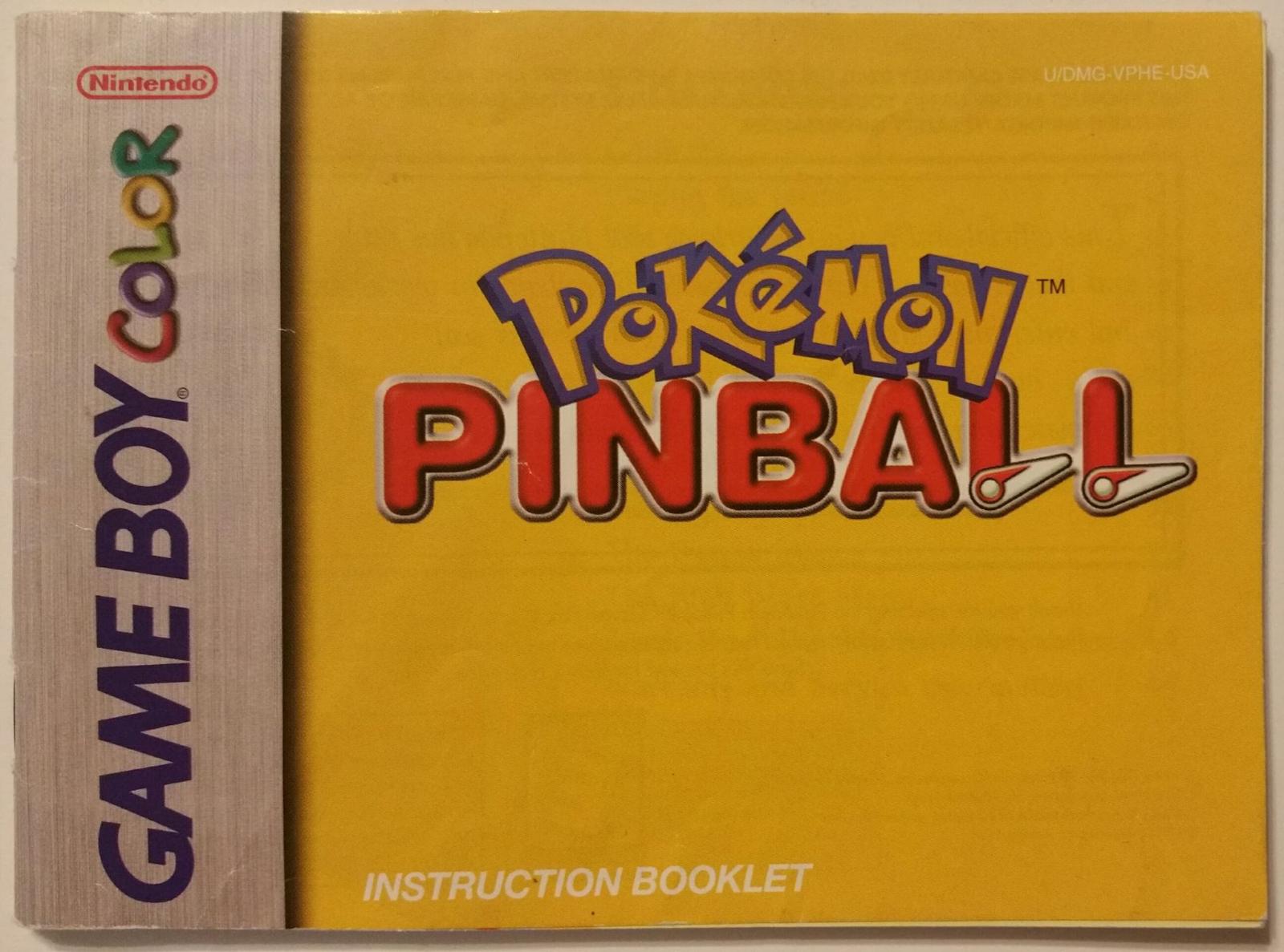 Pokemon Pinball | Manual only | GameBoy Color