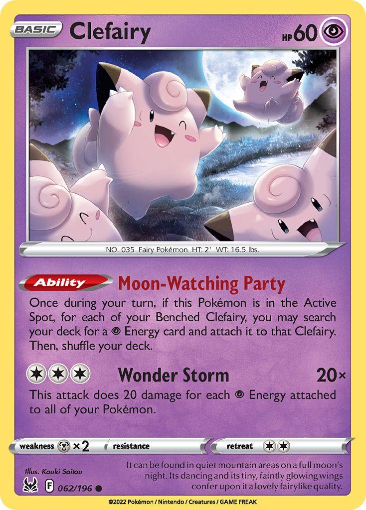 Clefairy #62 Prices | Pokemon Lost Origin | Pokemon Cards