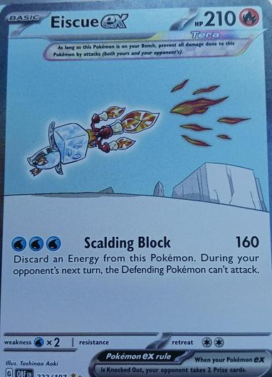 Eiscue ex | Ungraded | Pokemon Obsidian Flames