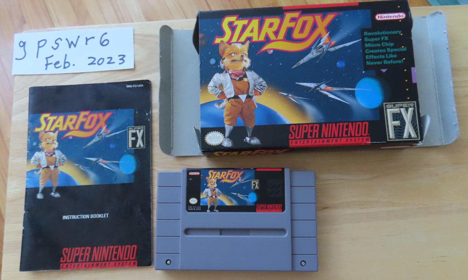 Star Fox | Item, Box, and Manual | Super Nintendo