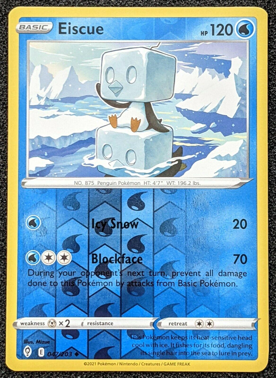 Eiscue [Reverse Holo] #47 Prices | Pokemon Evolving Skies | Pokemon Cards