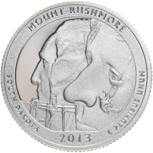 2013 S [SILVER MOUNT RUSHMORE PROOF] America the Beautiful Quarter ...