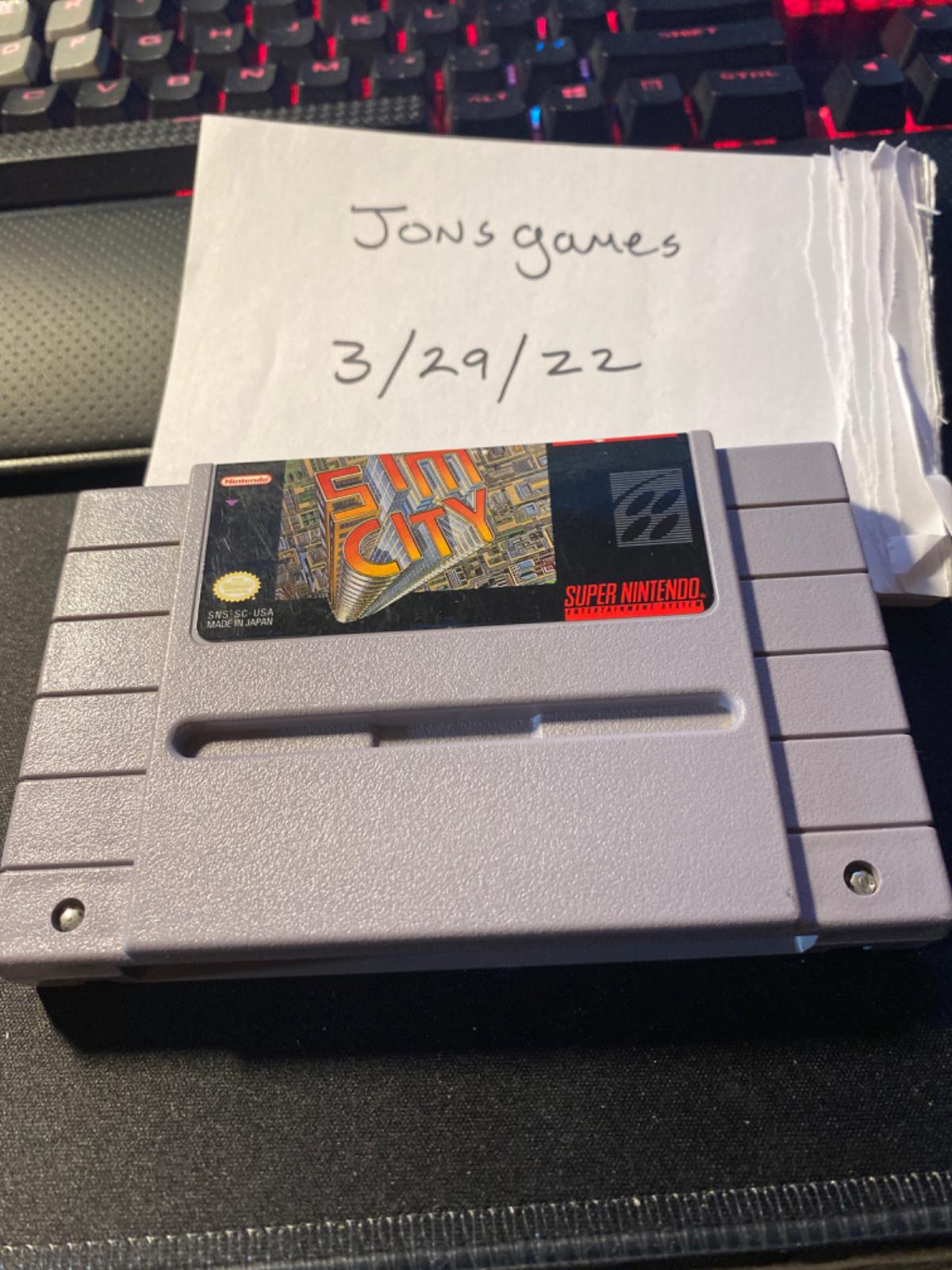 SimCity | Item, Box, and Manual | Super Nintendo