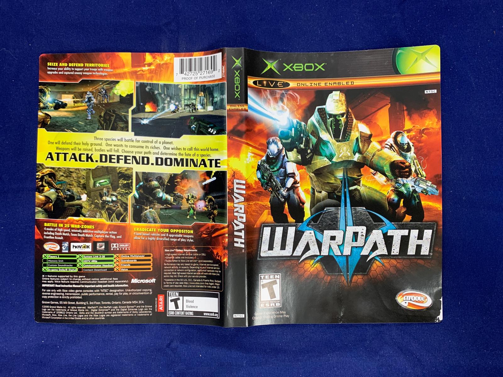 WarPath | Box only | Xbox
