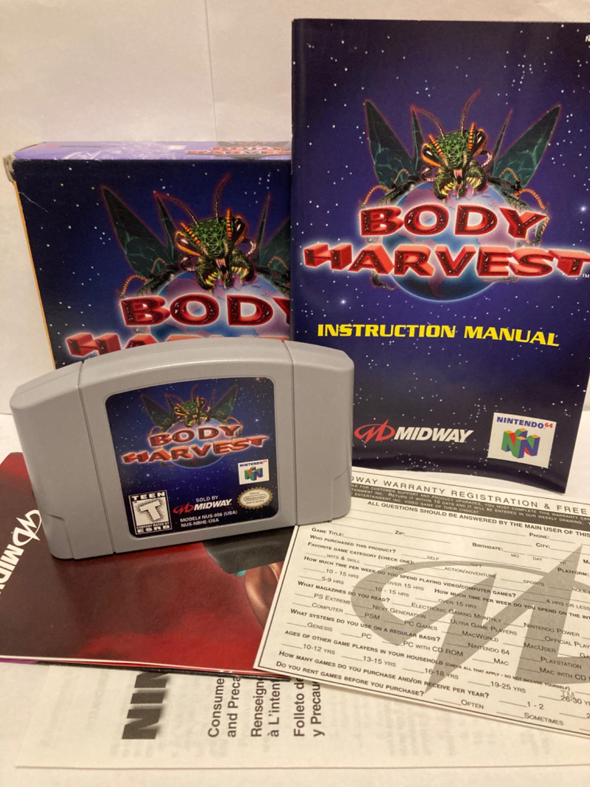 Body Harvest | Item, Box, and Manual | Nintendo 64