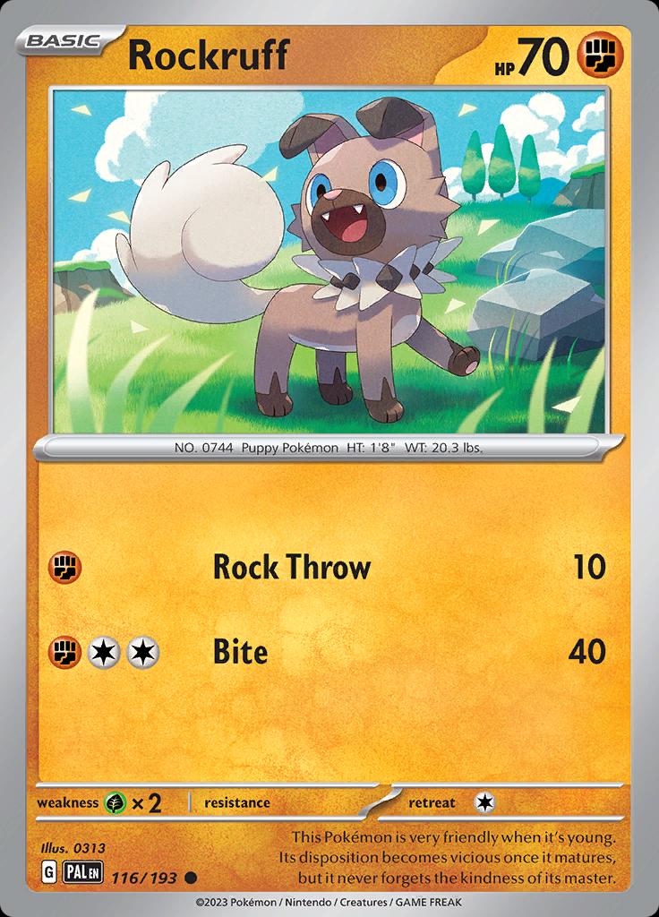 Rockruff #116 Prices | Pokemon Paldea Evolved | Pokemon Cards