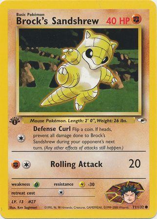Brock's Sandshrew [1st Edition] #71 Prices | Pokemon Gym Heroes ...