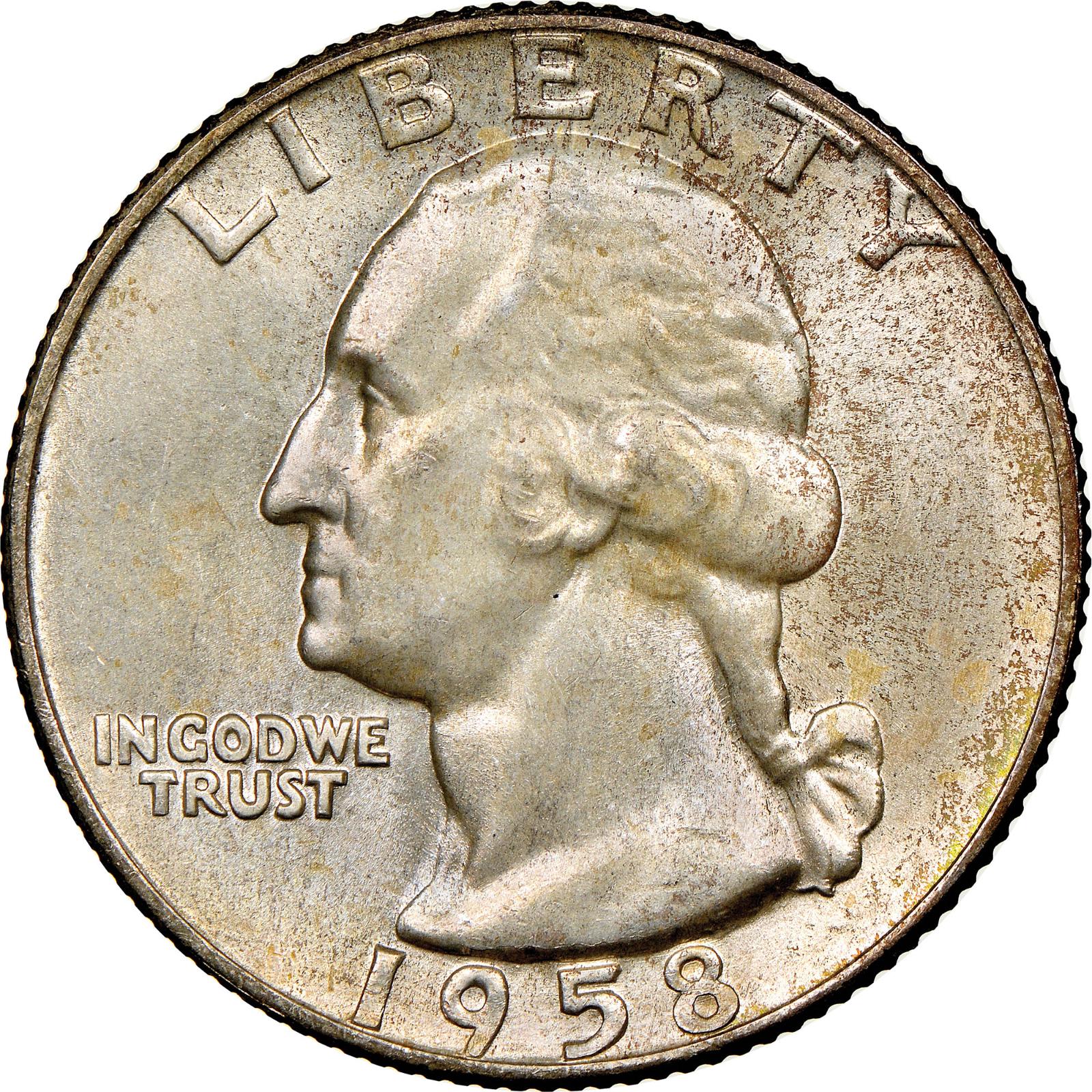 1958 D Washington Quarter Prices | Ungraded, NGC, PCGS Values