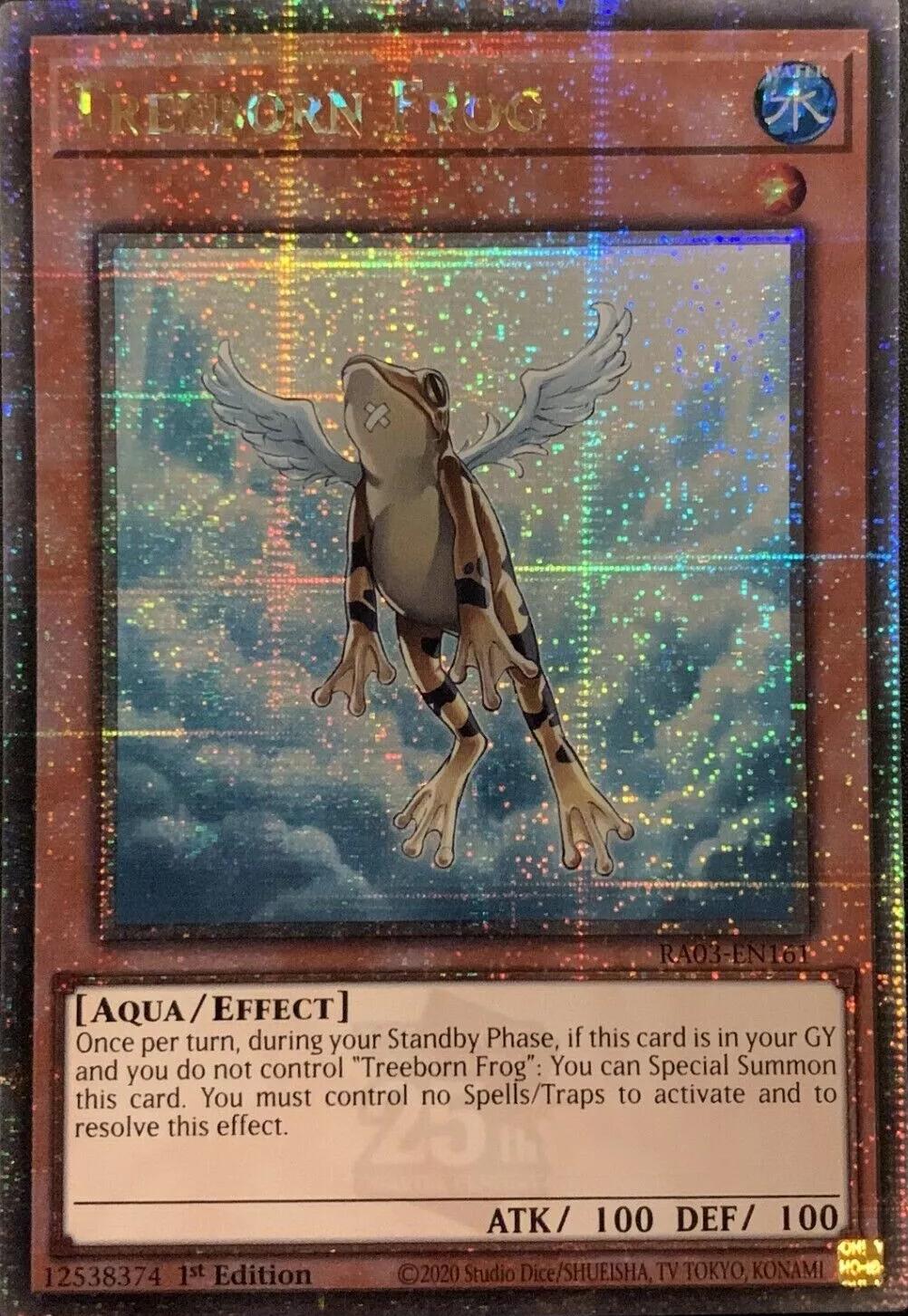 Treeborn Frog [Quarter Century Secret Rare] RA03-EN161 Prices | YuGiOh ...