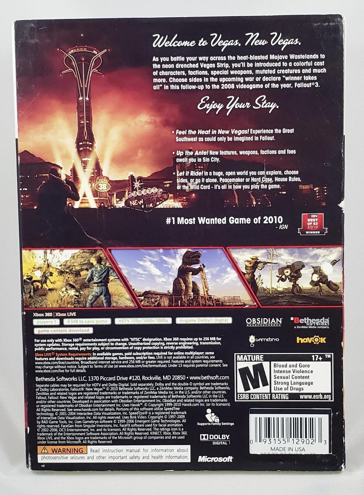 Fallout: New Vegas | Item, Box, and Manual | Xbox 360