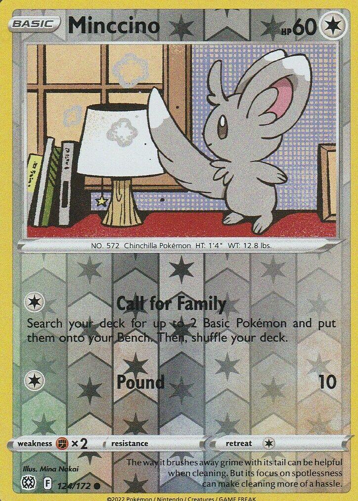 Minccino [Reverse Holo] #124 Prices | Pokemon Brilliant Stars | Pokemon Cards