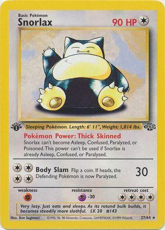 Snorlax [1st Edition] #27 Prices | Pokemon Jungle | Pokemon Cards