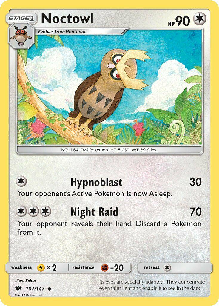 Noctowl #107 Prices | Pokemon Burning Shadows | Pokemon Cards