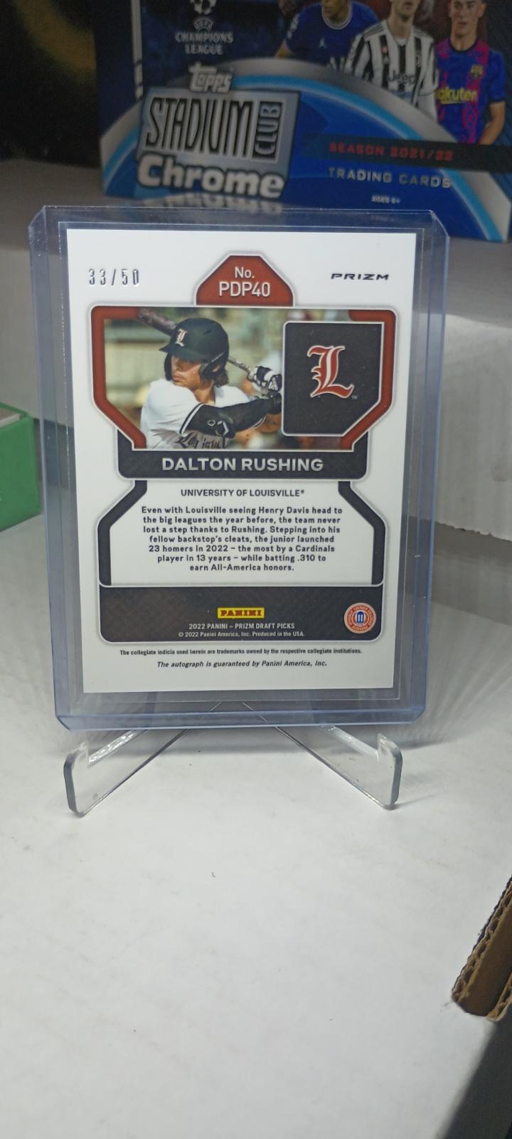 Dalton Rushing [White Donut Circles Autograph] #PDP40 Prices | 2022 ...