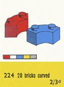 2 x 2 Curved Bricks #224 LEGO Set Prices | New, Boxed, Loose Values