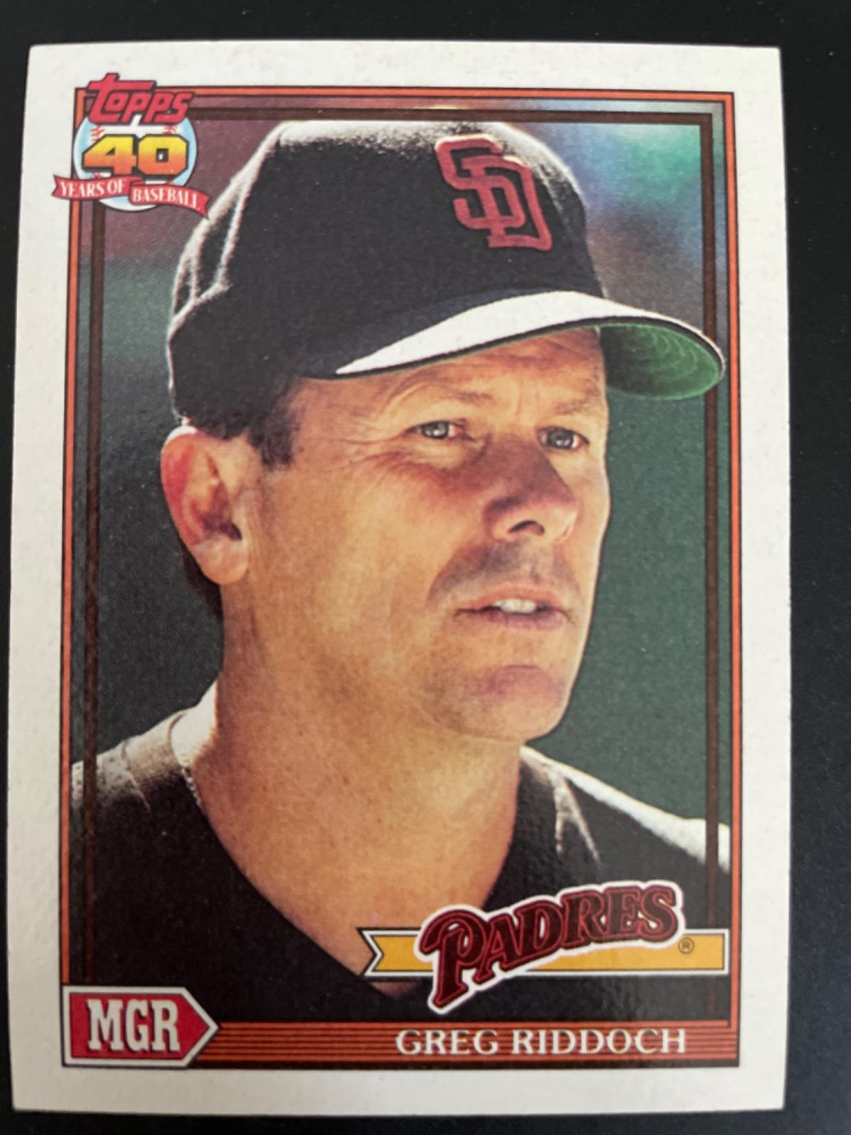 Greg Riddoch | Ungraded | 1991 Topps