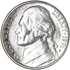 1991 P Jefferson Nickel Prices | Ungraded, NGC, PCGS Values