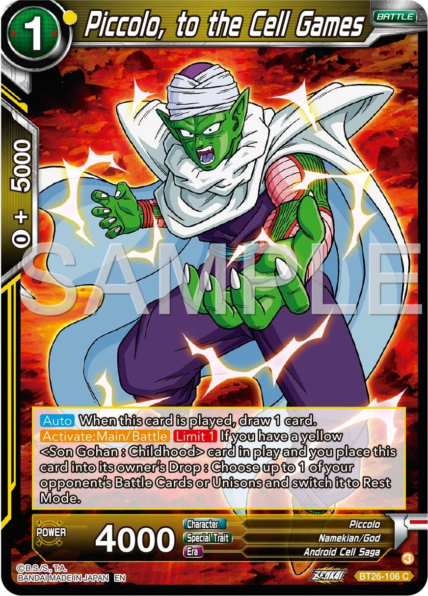 Piccolo, to the Cell Games BT26-106 Prices | Dragon Ball Super Ultimate ...