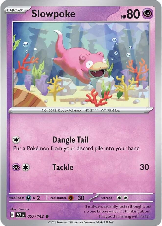 Slowpoke #57 Prices | Pokemon Stellar Crown | Pokemon Cards