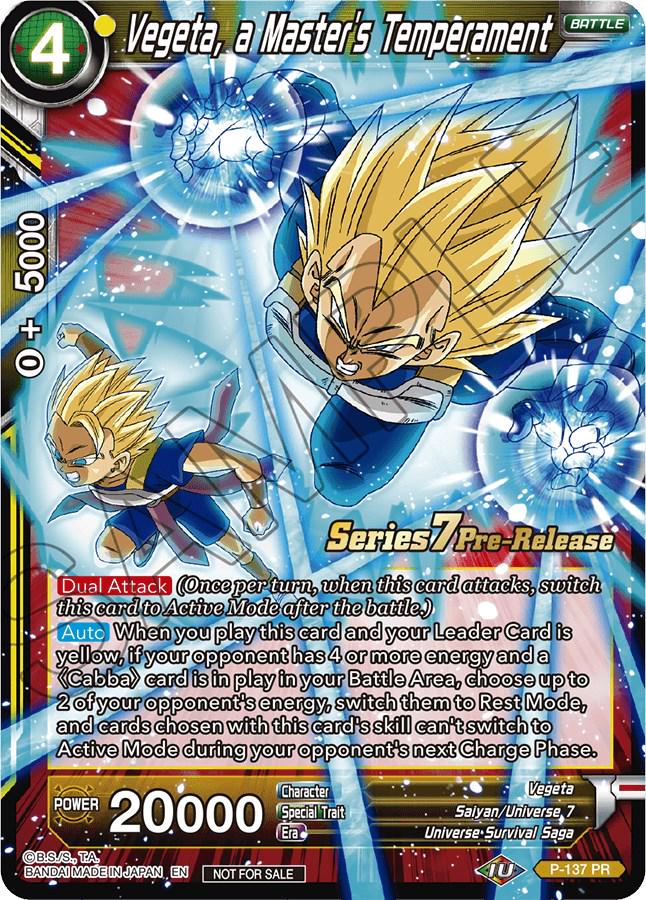 Vegeta, a Master's Temperament [Alt Art] P-137 Prices | Dragon Ball ...