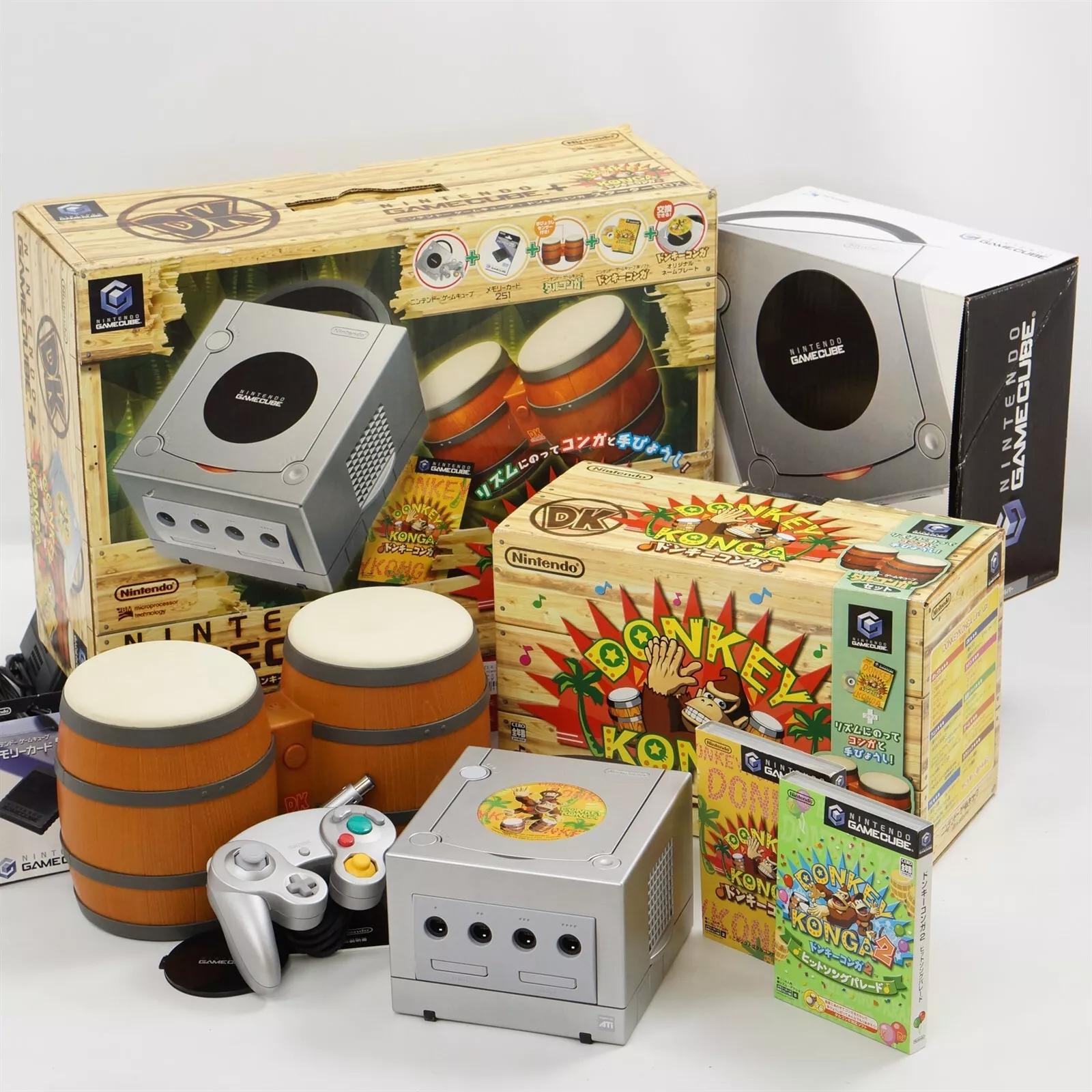 GameCube Silver Console [Donkey Konga Starter Pack] Prices JP Gamecube ...