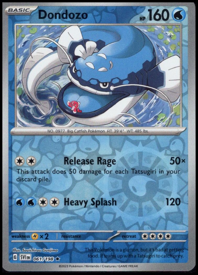 Dondozo [Reverse Holo] #61 Prices | Pokemon Scarlet & Violet | Pokemon ...