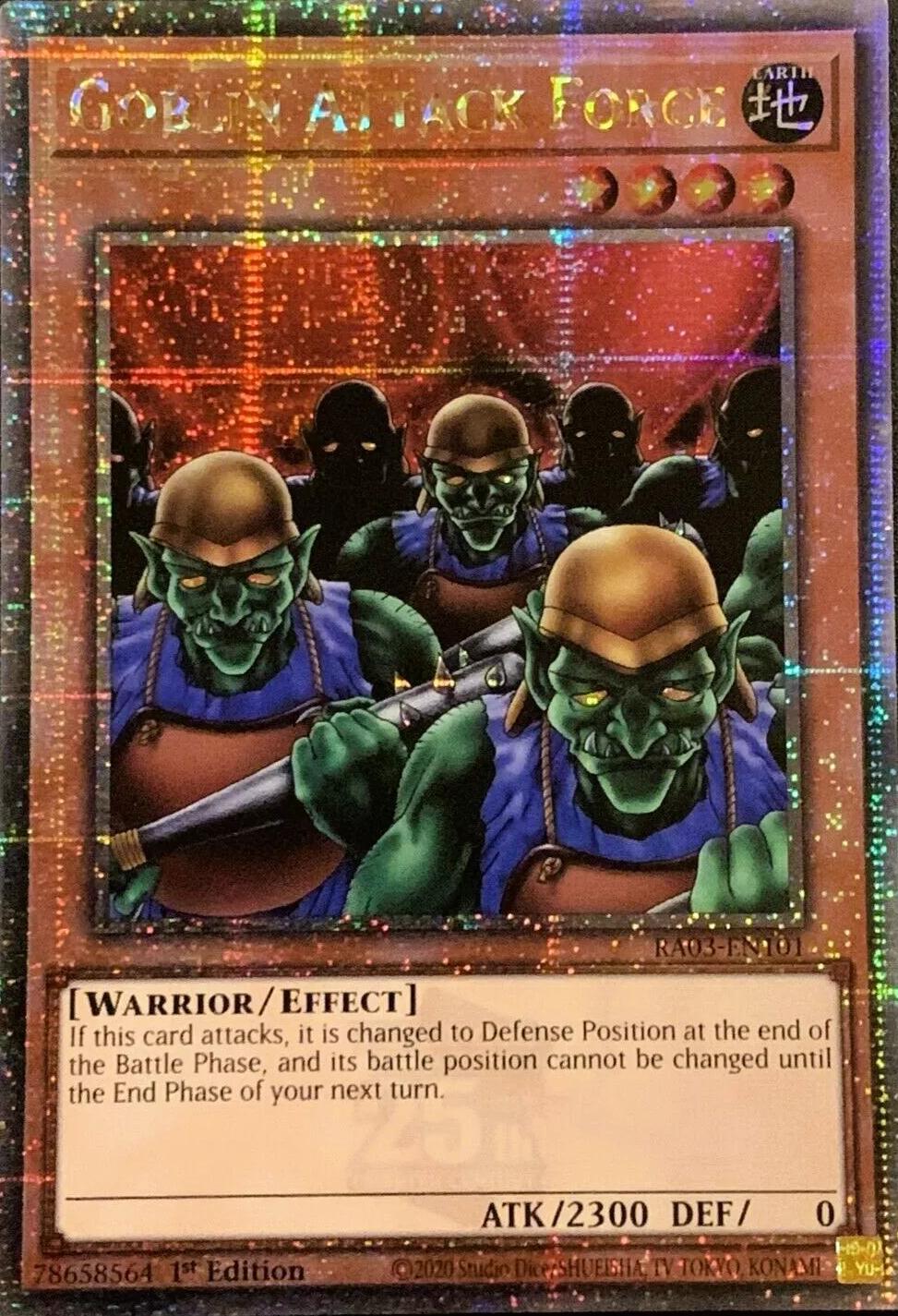 Goblin Attack Force [Quarter Century Secret Rare] RA03-EN101 Prices ...