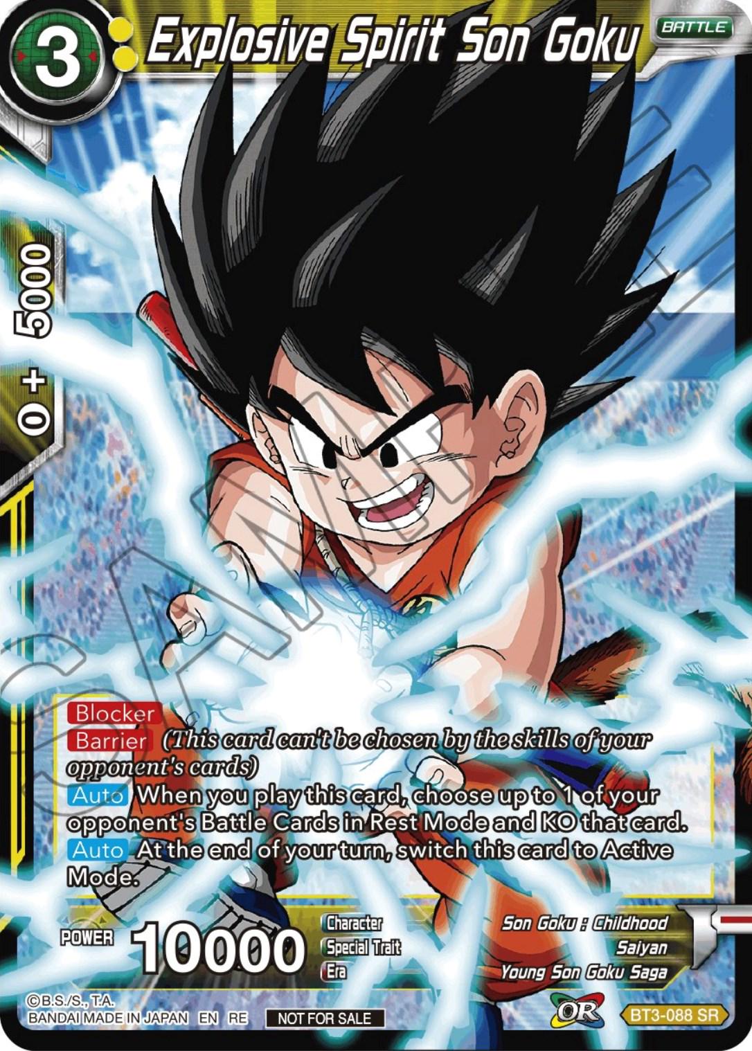 Explosive Spirit Son Goku [Championship Selection Pack 2023 Vol.2 Foil] BT3-088 Prices | Dragon ...