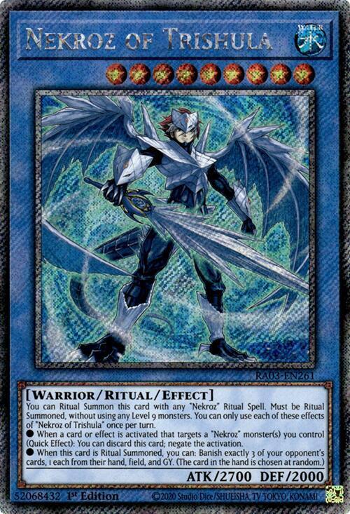 Nekroz of Trishula [Platinum Secret Rare] RA03-EN261 Precios | YuGiOh Quarter Century Bonanza ...