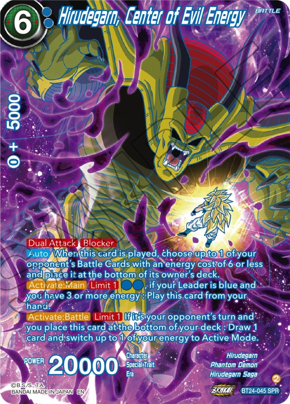 Hirudegarn, Center of Evil Energy [SPR] BT24-045 Prices | Dragon Ball ...