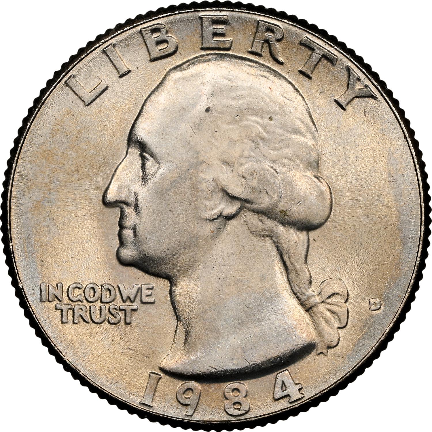 1984 D [DOUBLE DIE] Washington Quarter Prices | Ungraded, NGC, PCGS Values