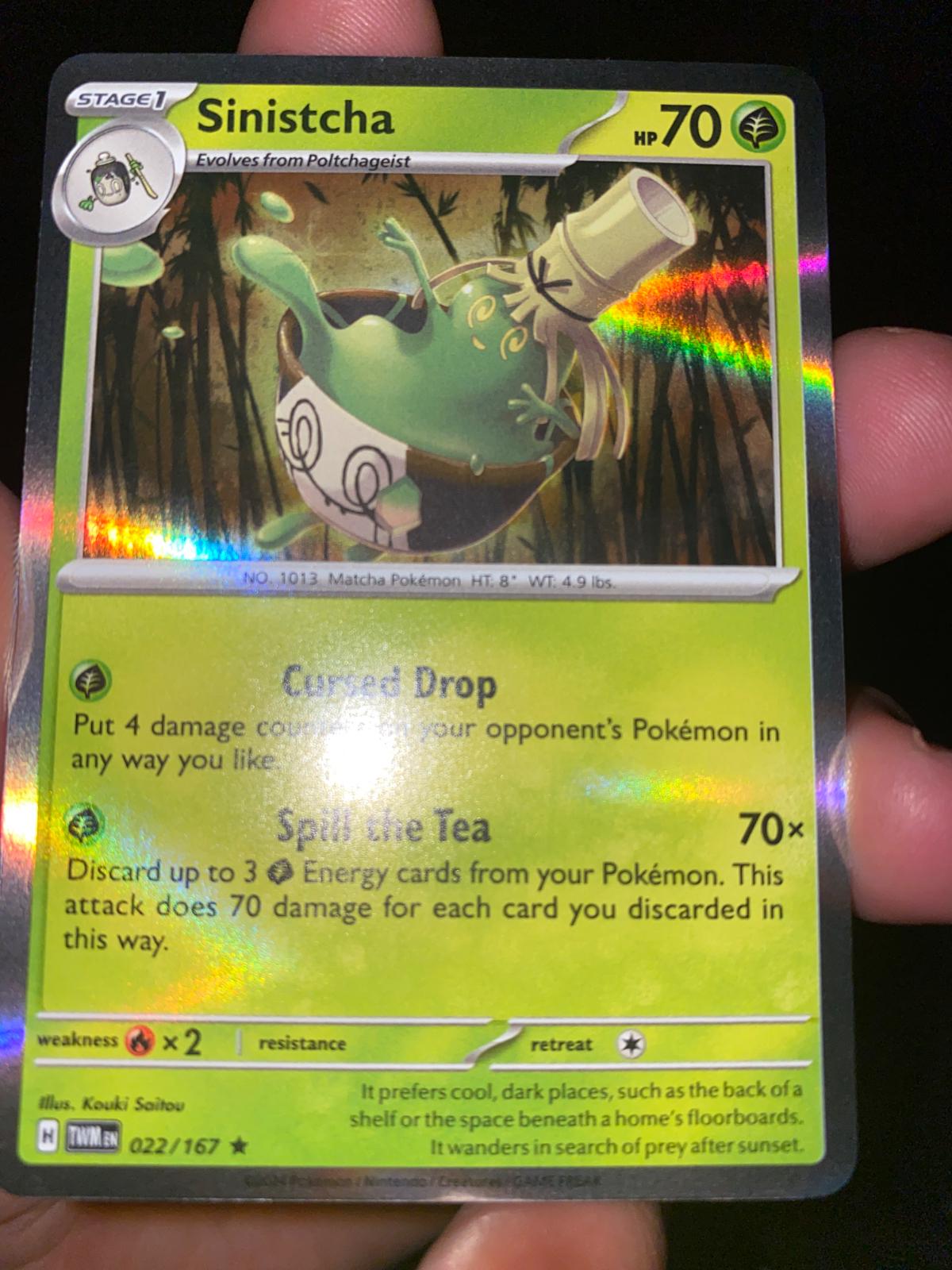 Sinistcha [HOLO] #22 Precios | Pokemon Twilight Masquerade | Tarjetas ...