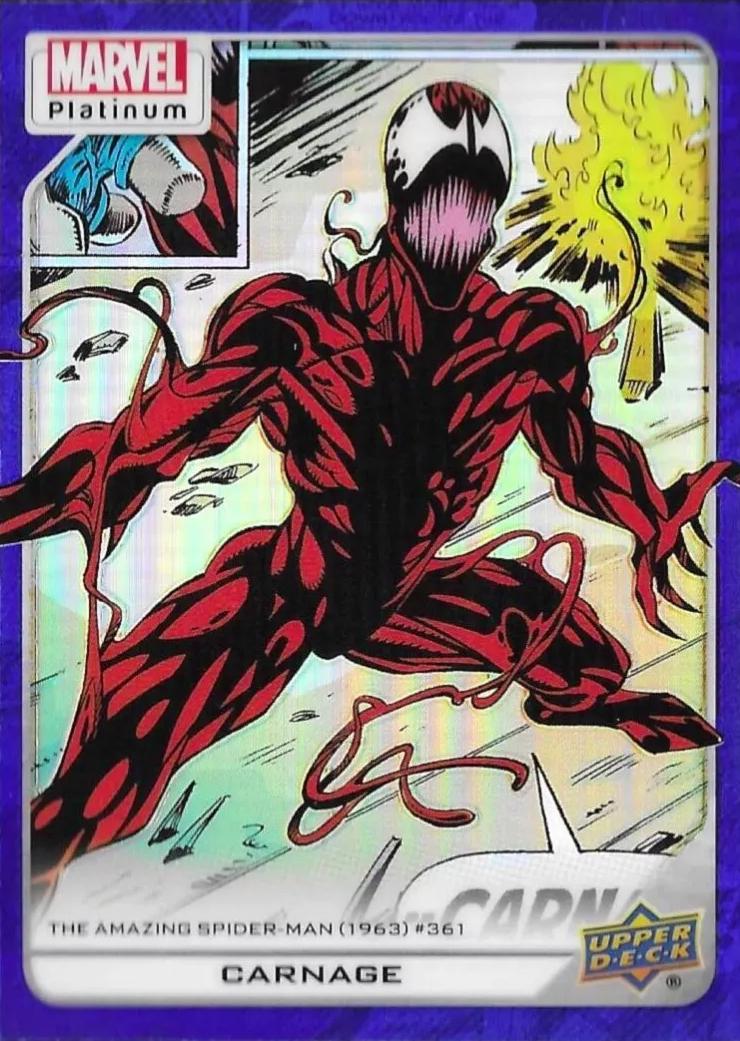 Carnage [Blue Rainbow] #152 Prices | Marvel 2023 Upper Deck Platinum ...