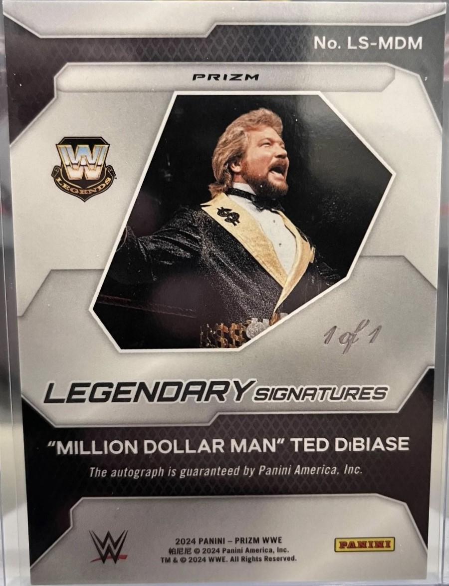 Prix de Million Dollar Man Ted DiBiase [Black] #16 | 2024 Panini Prizm ...