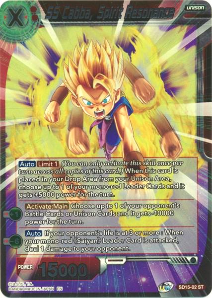 SS Cabba, Spirit Resonance SD15-02 Prices | Dragon Ball Super Cross ...