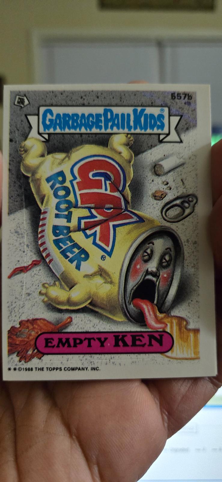 Empty KEN #557b Prices | 1988 Garbage Pail Kids | GPK Cards