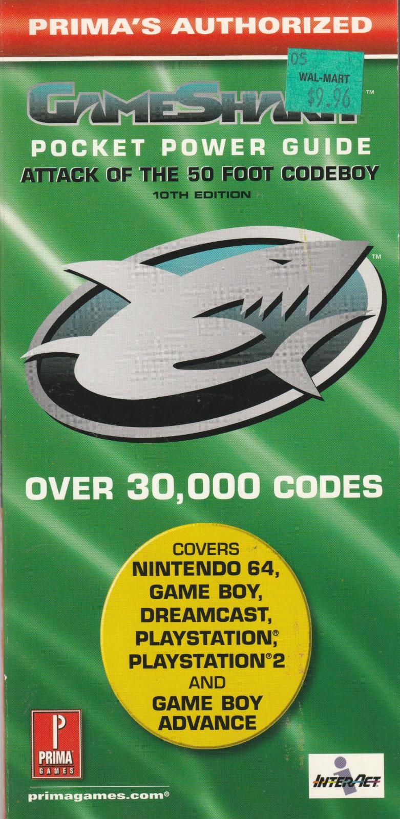 GameShark Pocket Power Guide Attack Of The 50 Foot Codeboy 10th Edition Precios Strategy Guide ...