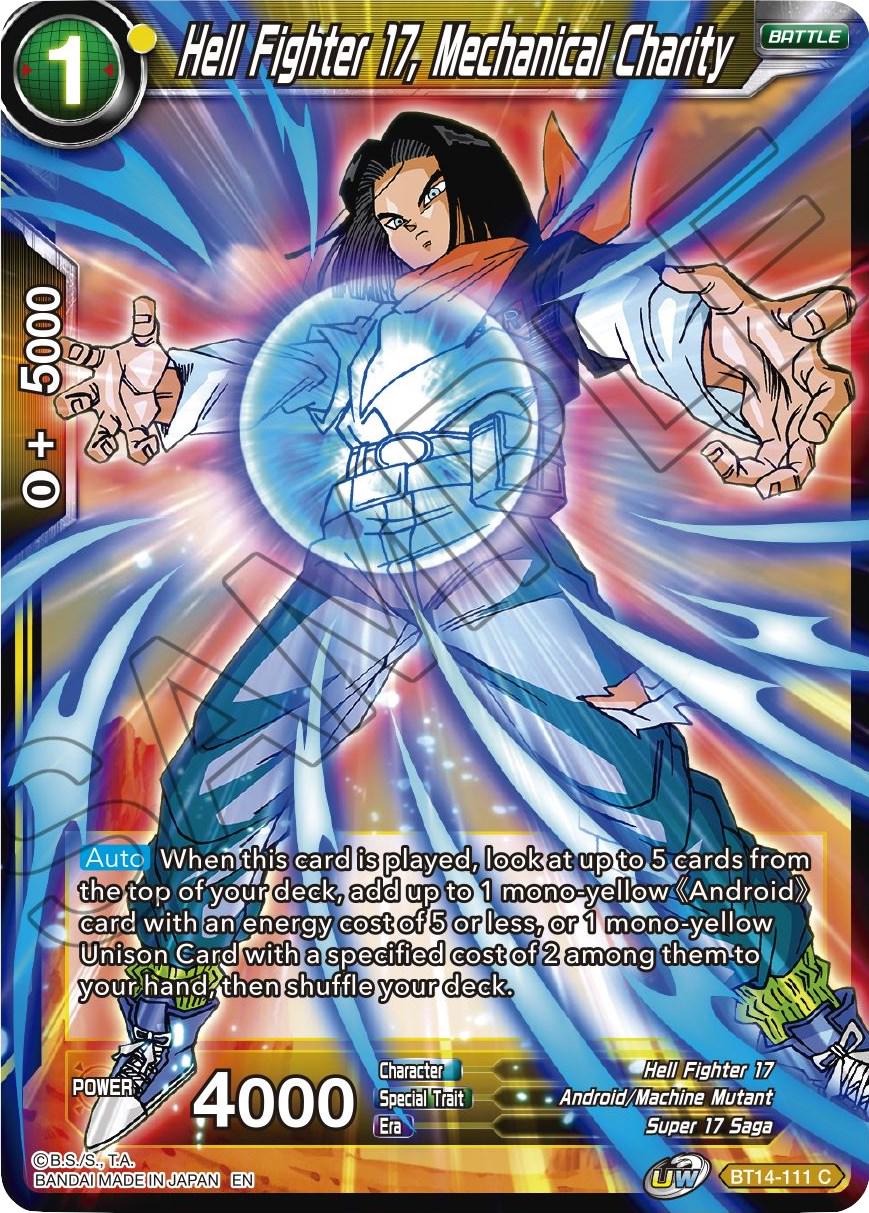 Preços de Hell Fighter 17, Mechanical Charity BT14-111 | Dragon Ball ...