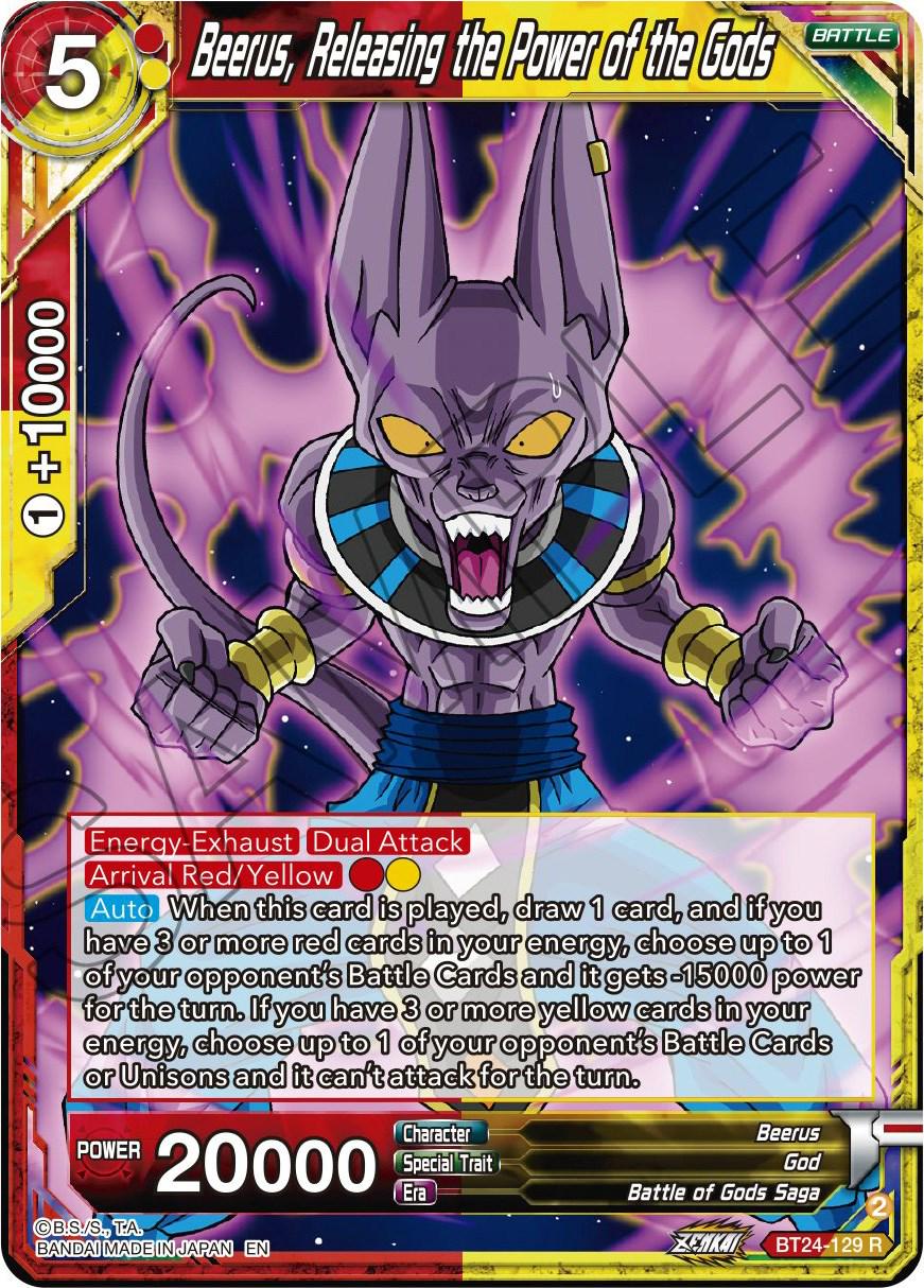 Beerus, Releasing the Power of the Gods [Foil] BT24-129 Prices | Dragon ...