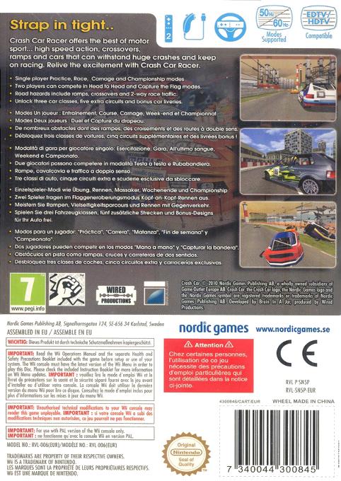 Crash Car Racer [Wheel Bundle] Prices PAL Wii | Compare Loose, CIB ...