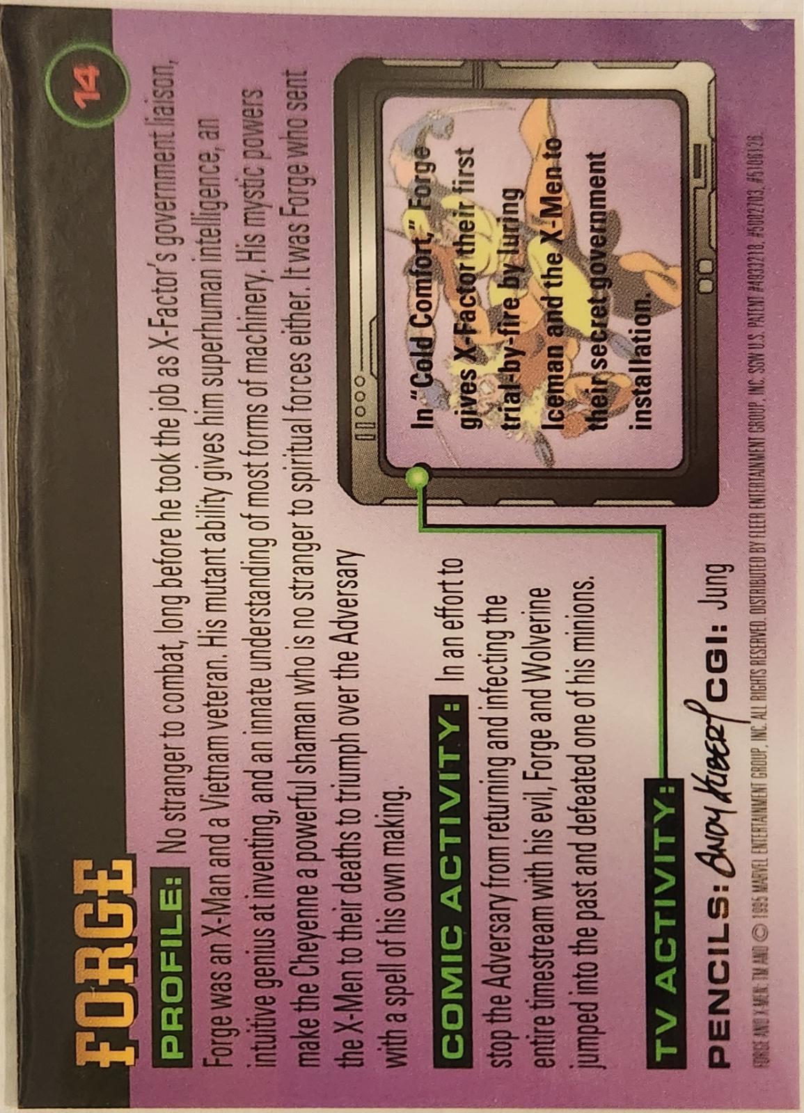 Forge #14 Prices | Marvel 1995 Ultra X-Men All Chromium | Marvel Cards